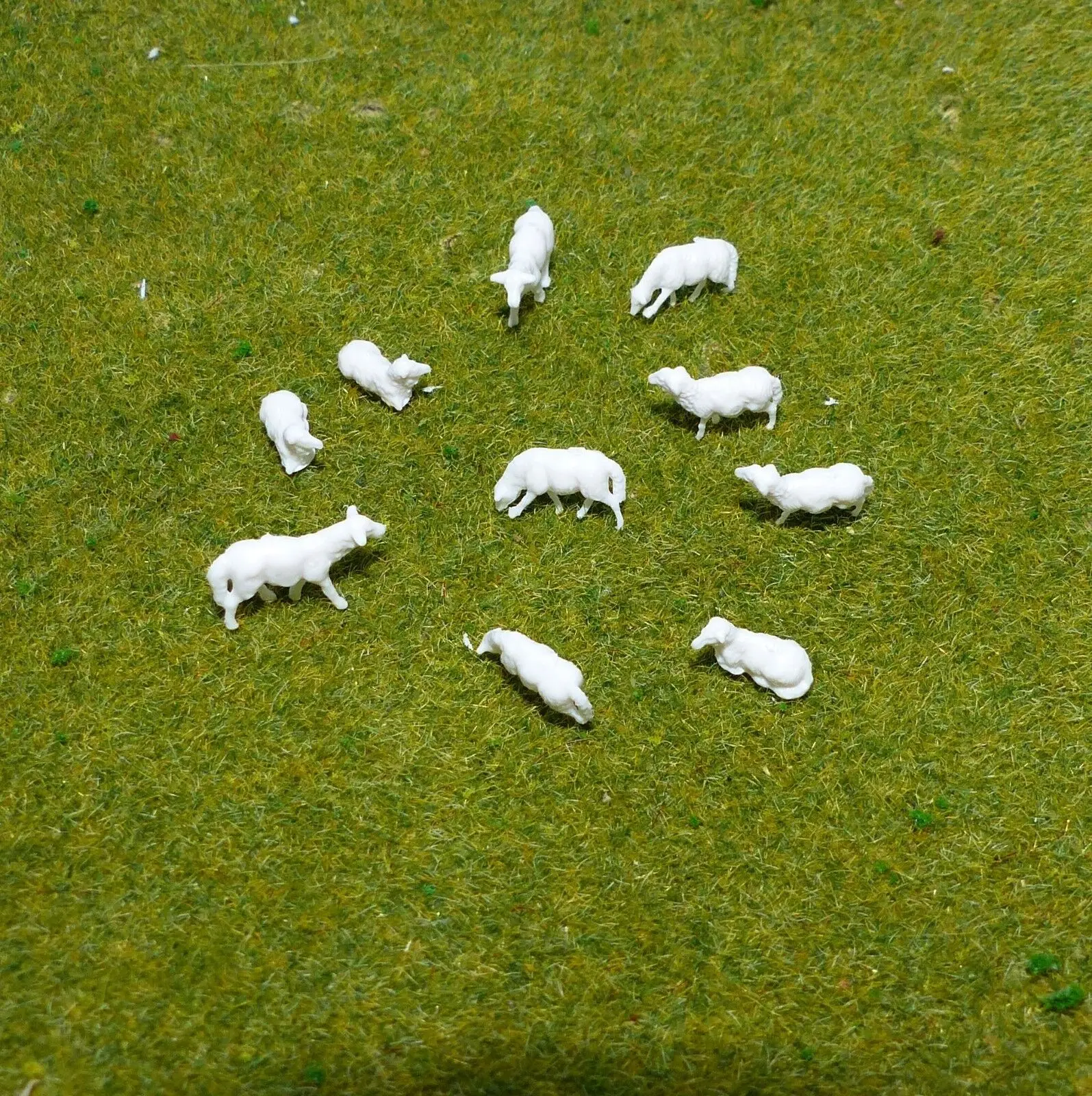 10pcs 1:87 Scale HO/OO Gauge 00 Model Railway Sheep| | - AliExpress