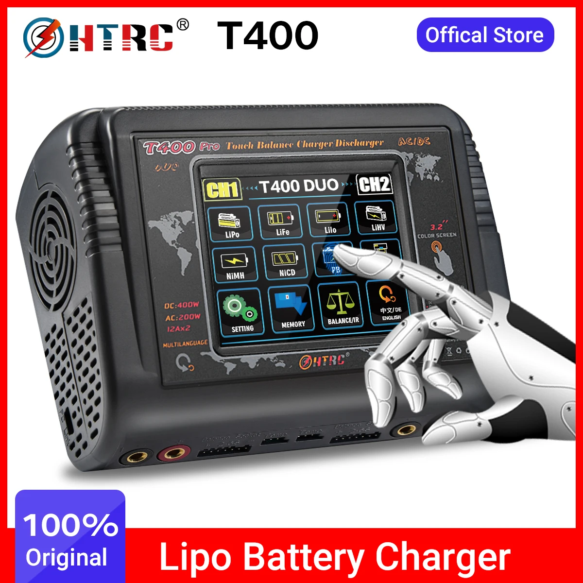 HTRC-T400-Pro-Lipo-Battery-Charger-DC-400W-AC-200W-12Ax2-RC-Charger ...