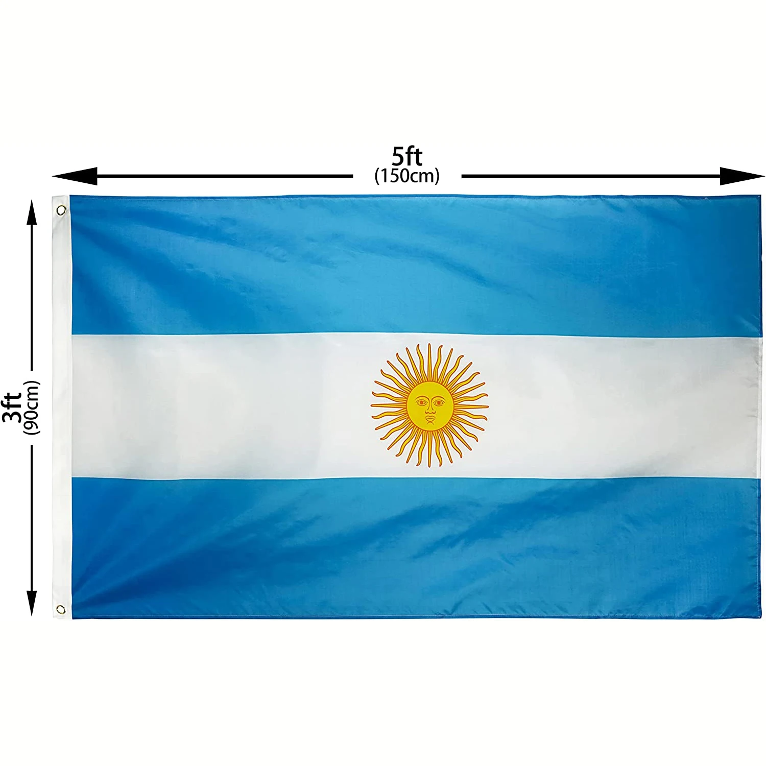 Argentinian Flag With Messi
