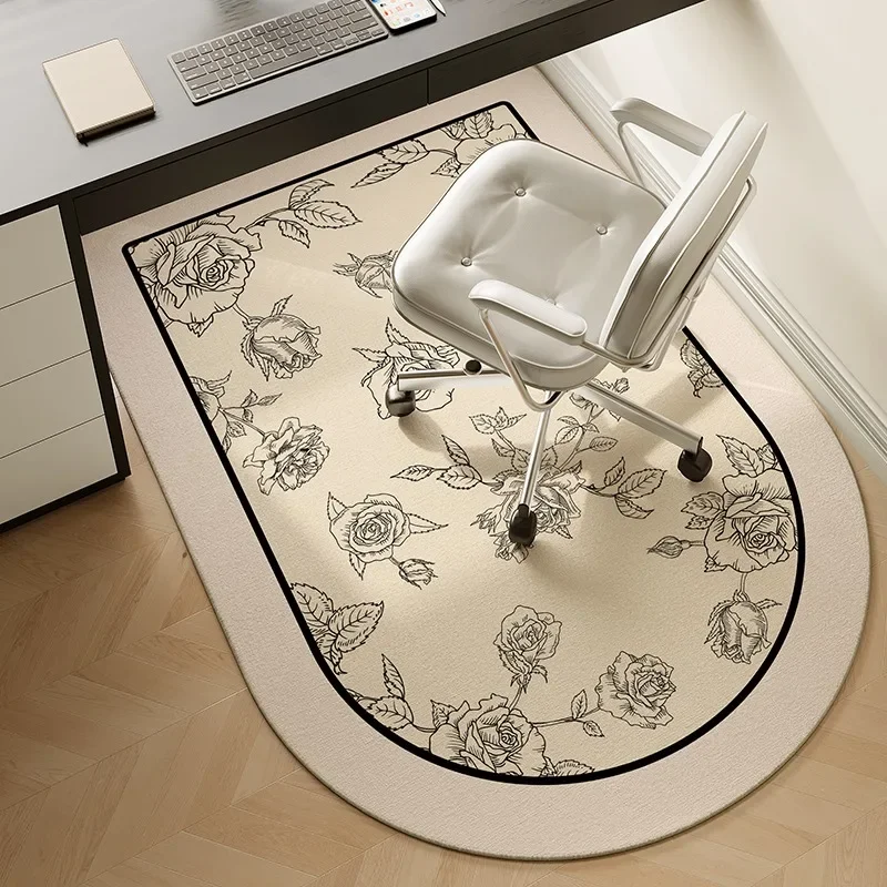 Retro-Non-Slip-Study-Carpet-Desk-Floor-Mat-Office-Chair-Home-Decoration ...