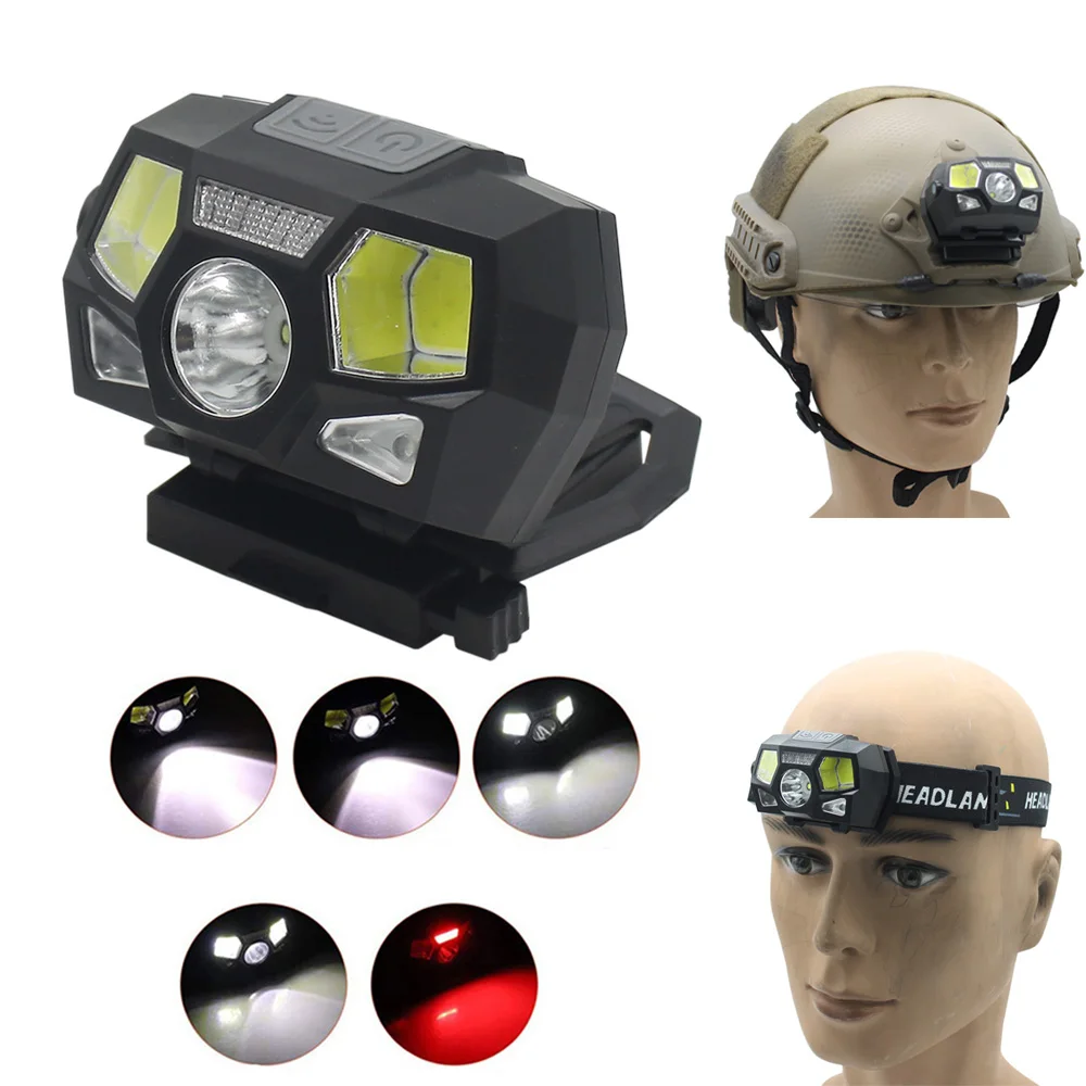 New USB Charging Tactical FAST MICH Helmet Light Signal Light Hunting ...
