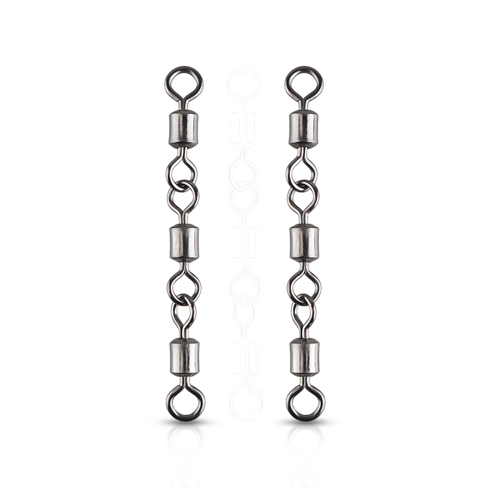30Pcs-Fishing-Barrel-Swivel-Three-Joint-Rolling-Swivels-Fishing ...