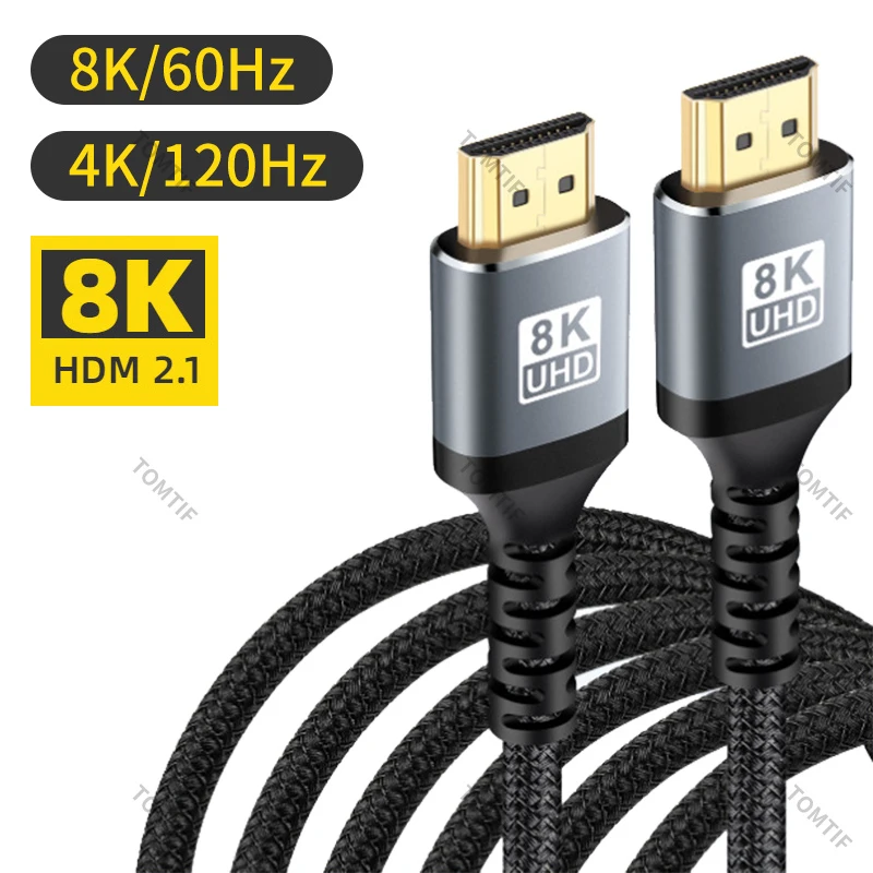 8K-60Hz-HDMI-compatible-Cable-48Gbps-EARC-HDR-High-Speed-Audio-Video ...