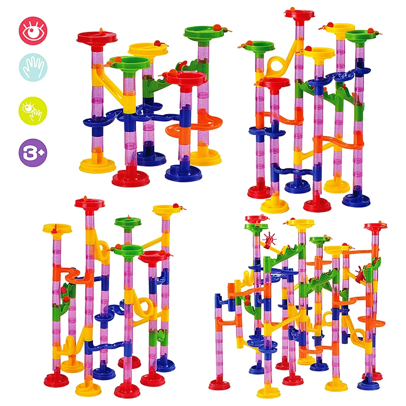 29-232pcs Marble Run Building Blocks Marbles Slide Toys For Children ...