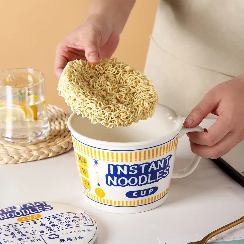 Ins-Style-Creative-Instant-Noodle-Ceramic-Cup-Bowl-With-Cover-Bento-Box ...