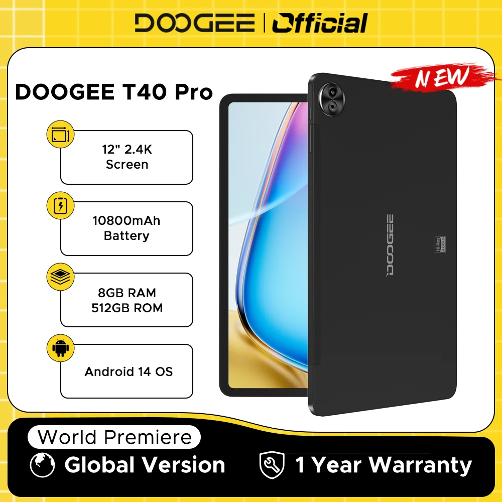 DOOGEE-Tableta-T40-Pro-de-12-pulgadas-Tablet-con-pantalla-IPS-de-2-4-K ...