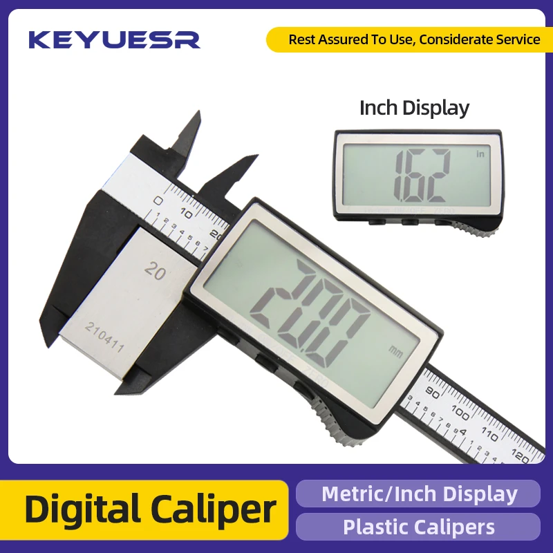 Plastic Calipers Large Screen Caliper Digital Pachymeter Vernier ...