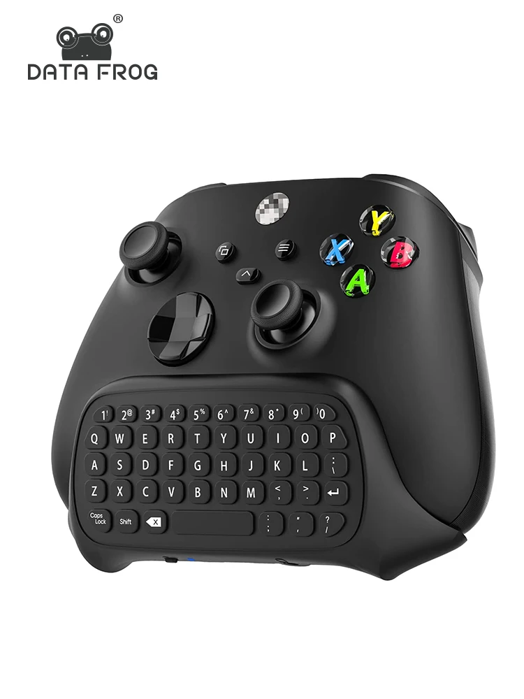 데이터 프로그 Xbox One S Chatpad 미니 게임 키보드, 무선 채팅 메시지 키패드 오디오/헤드셋 잭 게임 컨트롤러 ...