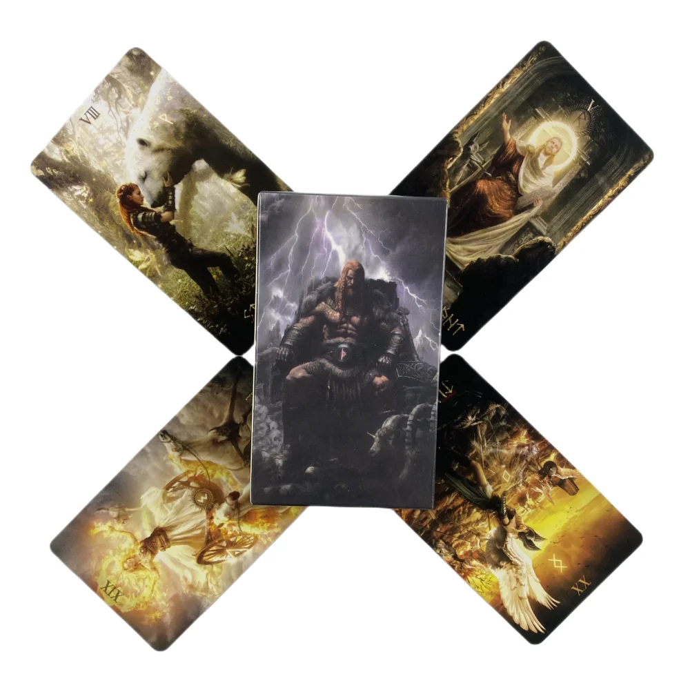 Runic-Tarot-Cards-A-80-Deck-Oracle-English-Visions-Divination-Edition ...