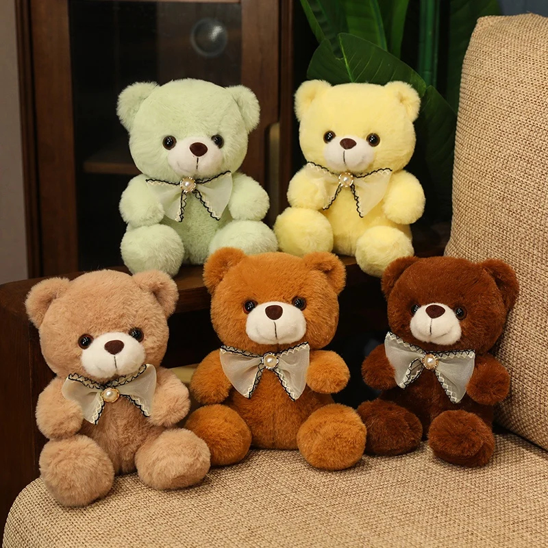 20Cm-Nine-Colour-bow-Bear-Cute-Teddy-Bear-Plush-Toys-Stuffed-Cute-Bear ...