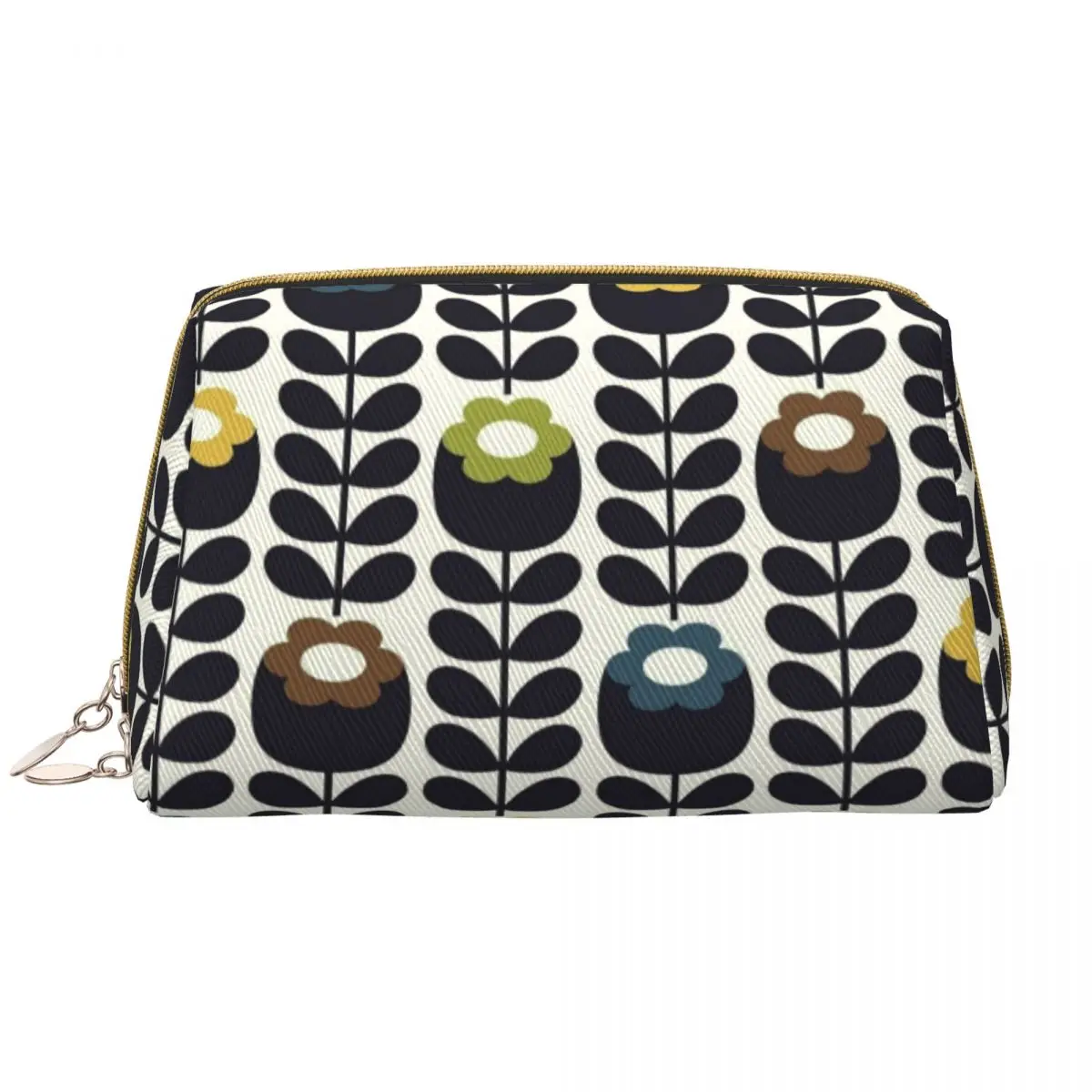 Custom-Orla-Kiely-Floral-Fabric-Travel-Cosmetic-Bag-Women-Scandinavian ...