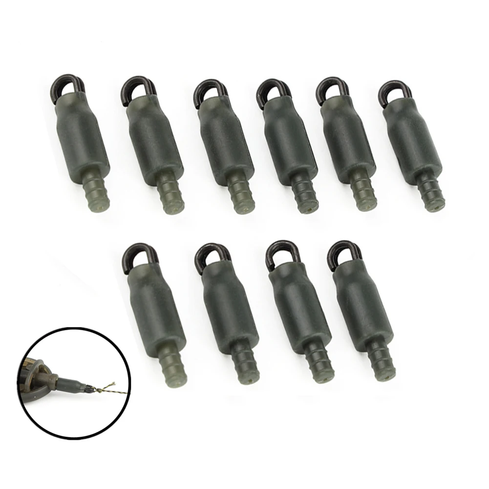 10pcs Carp Fishing Method Feeder Connector Inline Quick Change Bead For ...