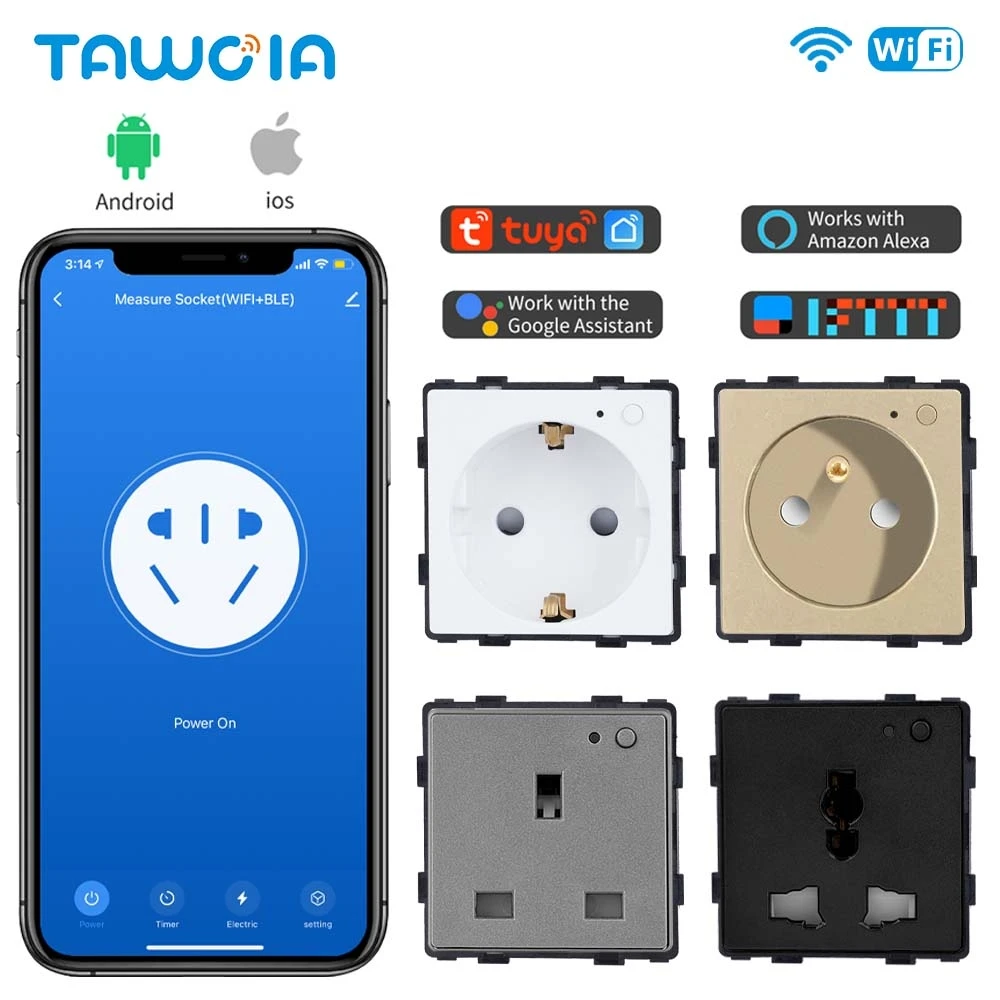 Wifi Smart Socket Google Home | Google Home Wifi Power Socket - Eu Uk ...