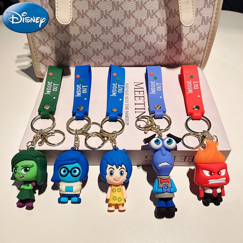 Disney-Inside-Out-Keychains-Cartoon-Joy-Sadness-Anger-Disgust-Fear ...