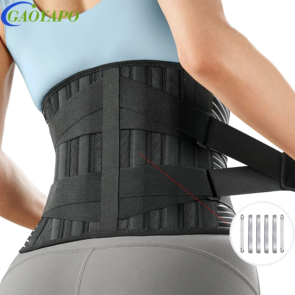 1Pcs-Double-Pull-Back-Lumbar-Support-Belt-Waist-Orthopedic-Brace-for ...