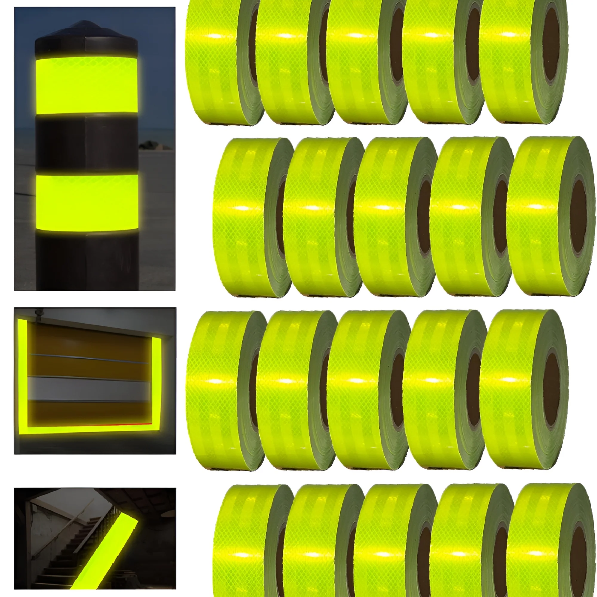 5cm-1-3-5M-PET-Truck-Reflective-Tapes-Fluorescent-Green-High-reflection ...