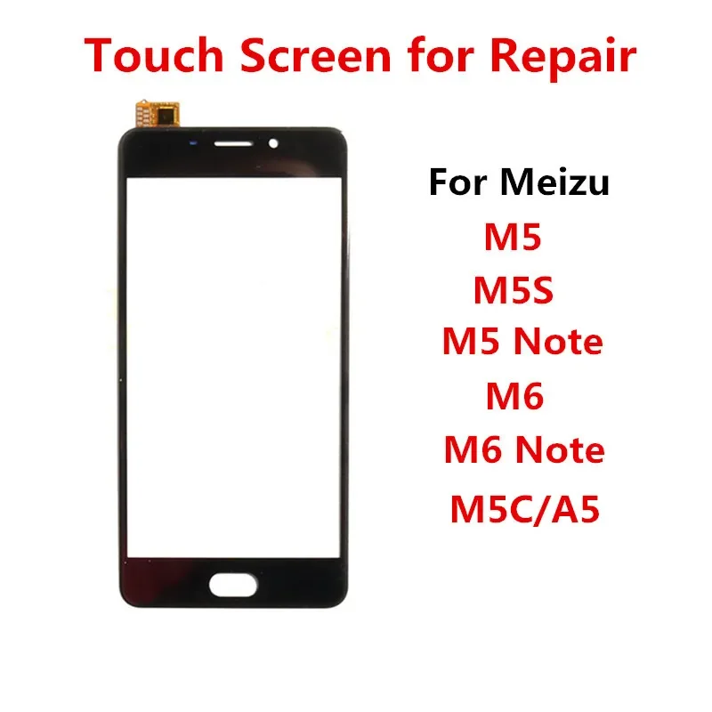 Touch Screen For Meizu M5 M5S M6 Note M5C A5 Digitizer Sensor Front ...