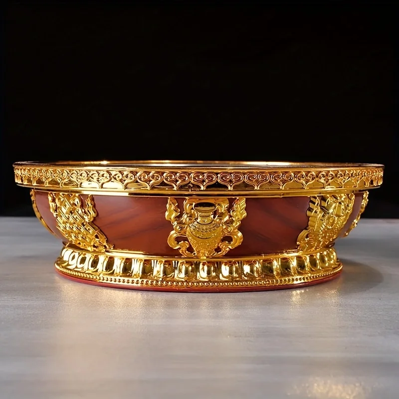 Buddhism Stainless Steel Resin Fruit Dish Auspicious Sculpture Fruit ...