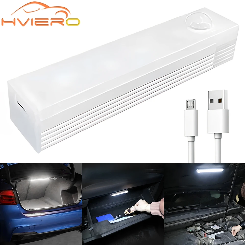 LED Car Motion Sensor Night Light 10/20/30CM Automatic Induction Lamp ...