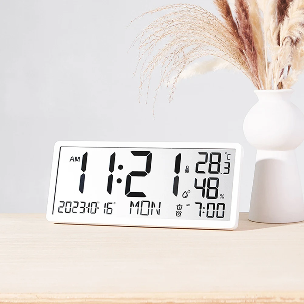 Electronic LED Alarm Clocks Large Digital Real-time Table Clock ...