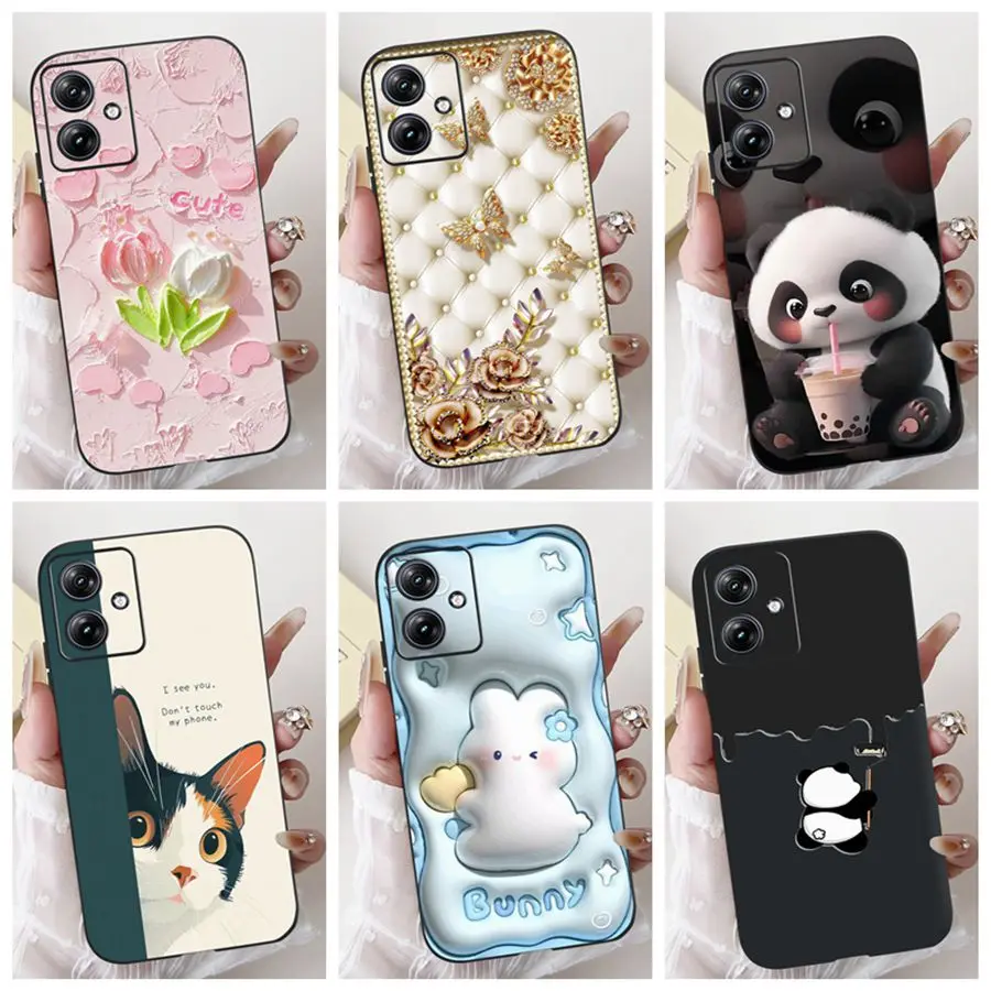 For Motorola Moto G54 Case XT2343-1 Coque Luxury design Pattern Soft ...