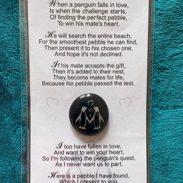 Penguin Love Pebble