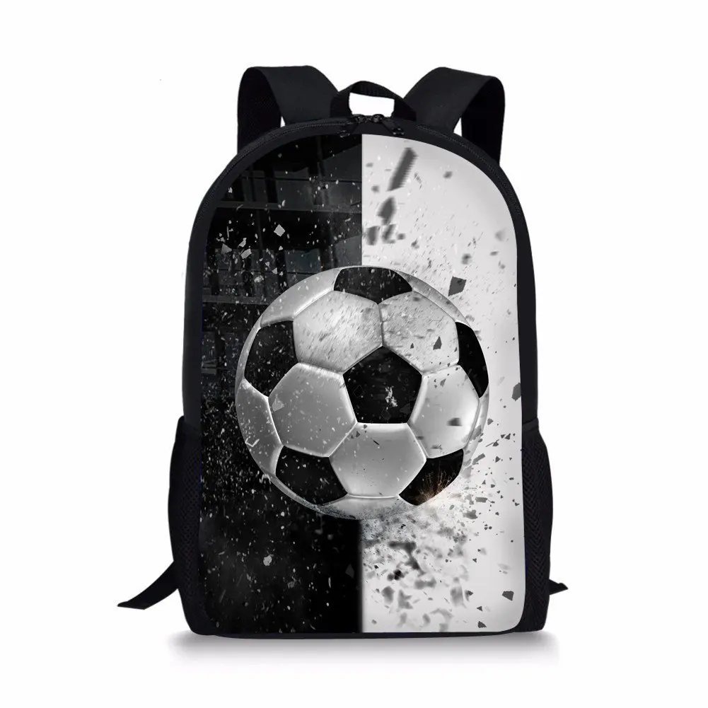 Soccer 3d Print Fashion Children School Backpack Football Pattern Book ...