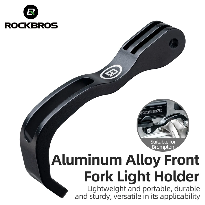 ROCKBROS-Bicycle-Front-Fork-Light-Holder-Foldable-Bike-Light-Headlight ...