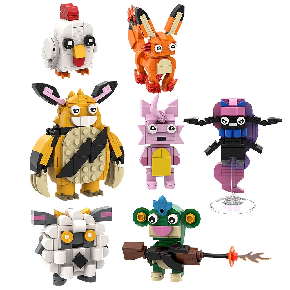 Gobricks-MOC-Palworld-Game-Figure-Bricks-Grizzbolt-Lamball-Cattiva ...