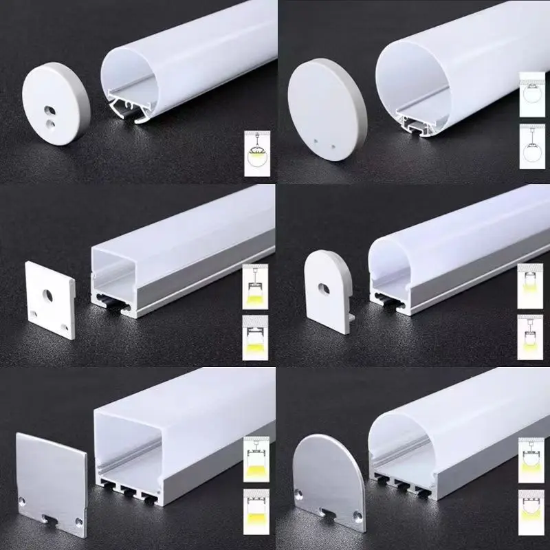 Multi-surface-LED-Aluminum-Linear-Strip-1M-Three-Sides-Round-Luminous ...