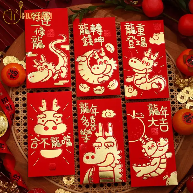 6Pcs-2024-New-Year-Red-Envelopes-Dragon-Year-Spring-Festival-Red-Packet ...