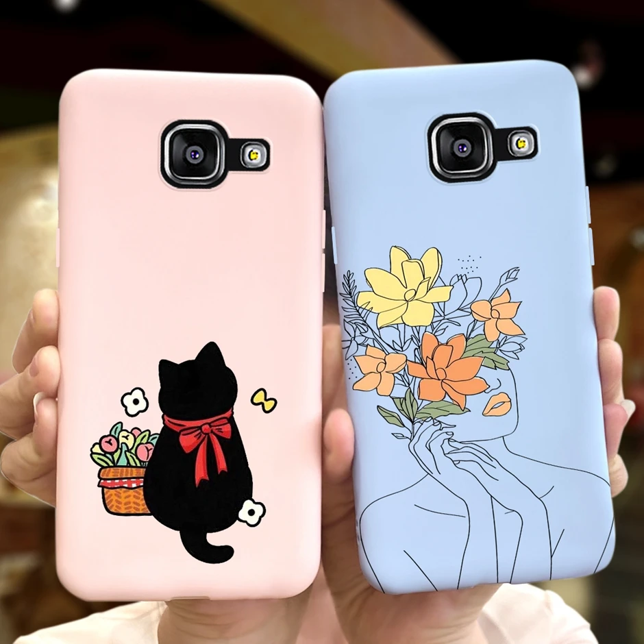 For-Samsung-A5-2016-SM-A510-Case-Silicone-Soft-Case-Lavender-Print ...