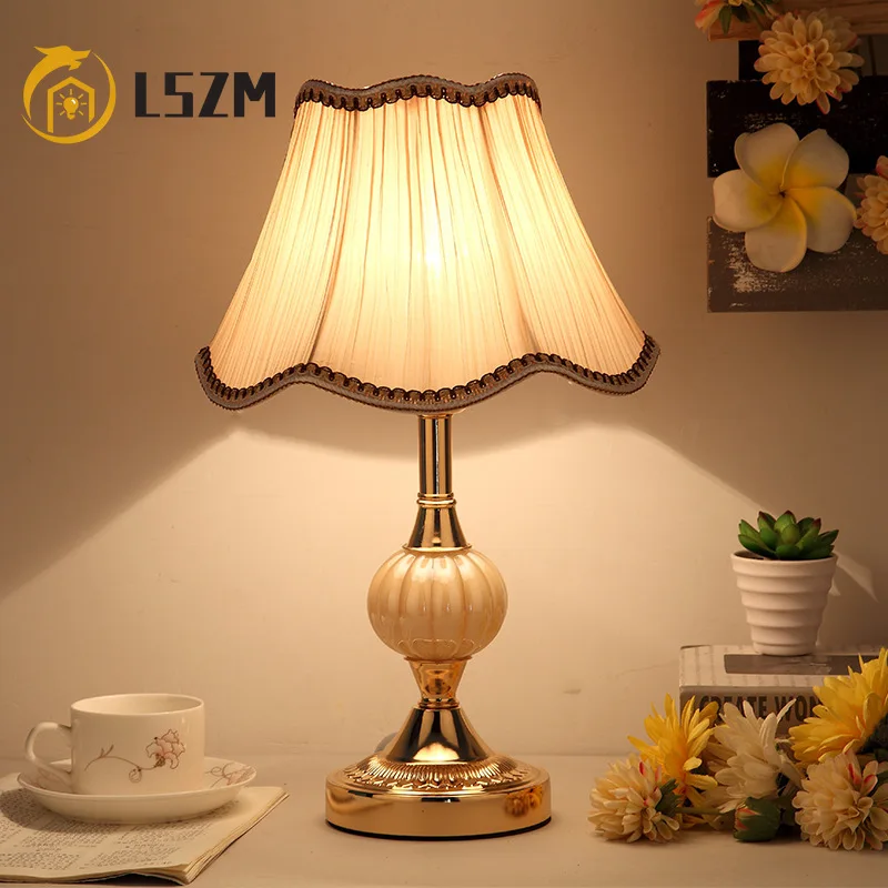 Glass Table Lamp Nordic Decorative Desk Lamps For Bedroom Bedside Desk ...