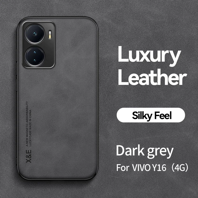 Leather Magnetic Holder | Vivo Y16 Phone Cases | Vivo Y16 Phone Cover - Y16 Case - Aliexpress