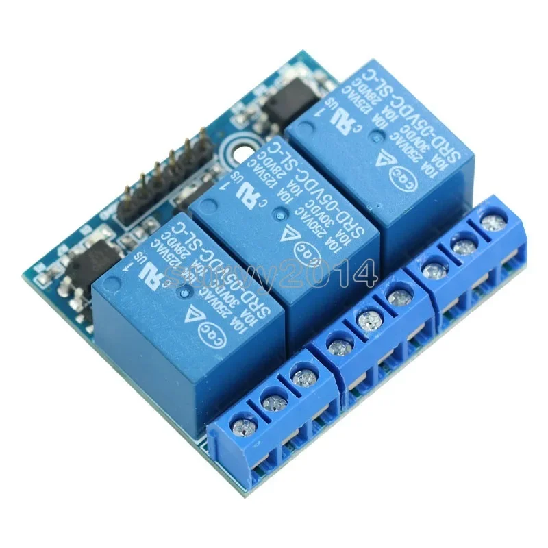 1PCS-3-3V-5V-3-Channel-Relay-Module-5mA-With-Optocoupler-Isolation ...