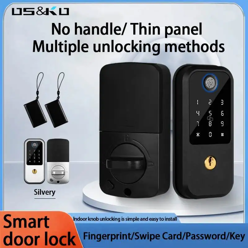 New-Indoor-Deadbolt-Lock-Electronic-Smart-Door-Lock-Household-Anti ...