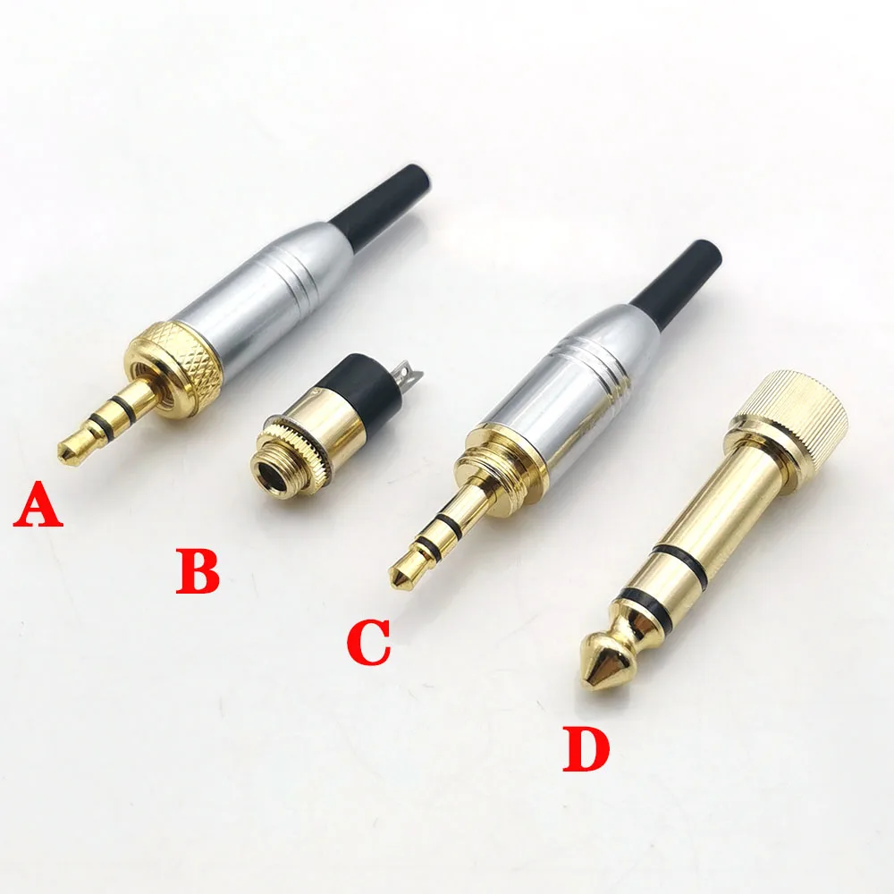 Gold-1-4-6-5-6-35mm-to-3-5mm-plug-Stereo-Audio-Headphone-screw ...