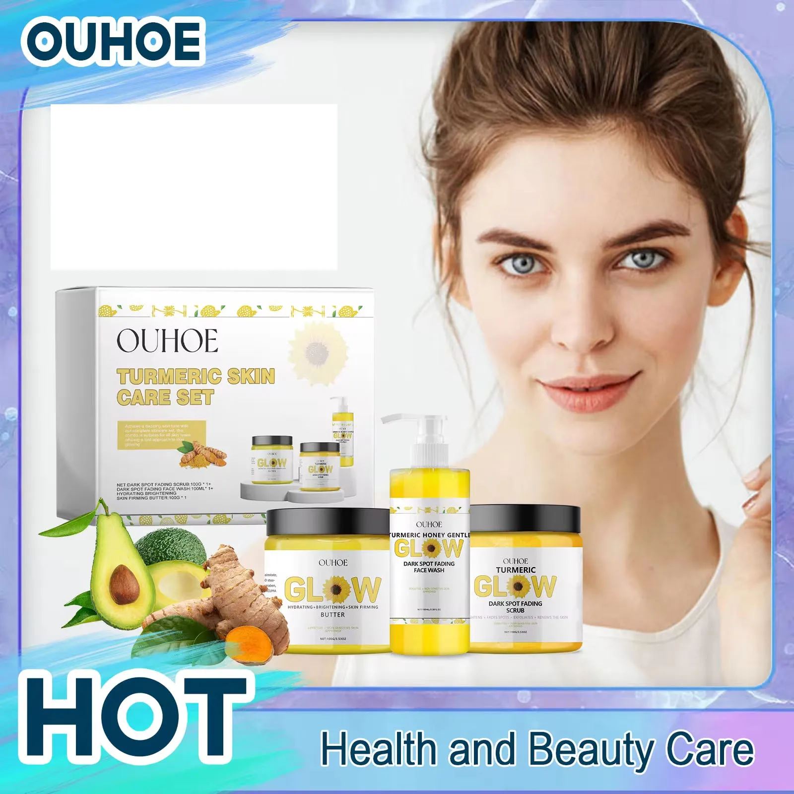 Turmeric-Face-Cream-Dark-Spots-Removal-Whitening-Freckle-Fade-Pigment ...