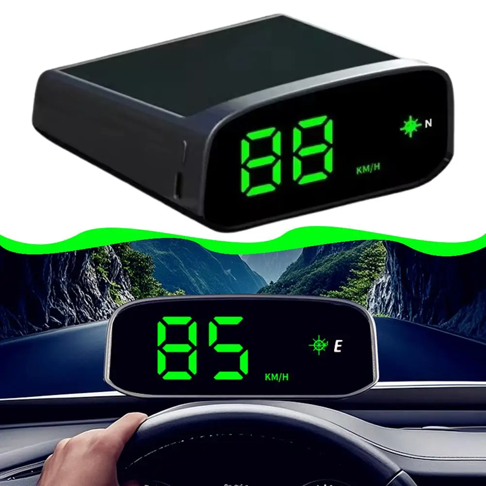 Universal Solar HUD GPS+ Digital Car Speedometer Beidou Head-up Sensing ...