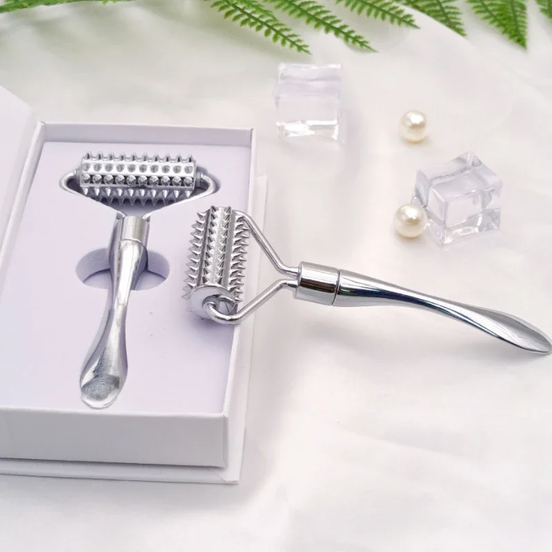 Zinc-Alloy-Microneedle-Massager-Roller-Facial-Wrinkle-Remover-Manual ...