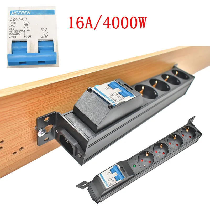 Aluminium-alloy-PDU-power-strip-Shadow-storage-socket-C14-port-Power ...