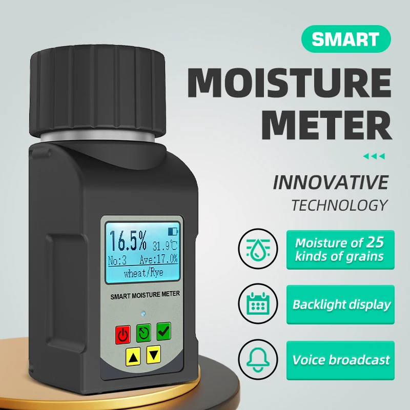 Smart-Moisture-Meter-For-25-Kinds-Grains-Humidity-Tester-Corn-Wheat ...
