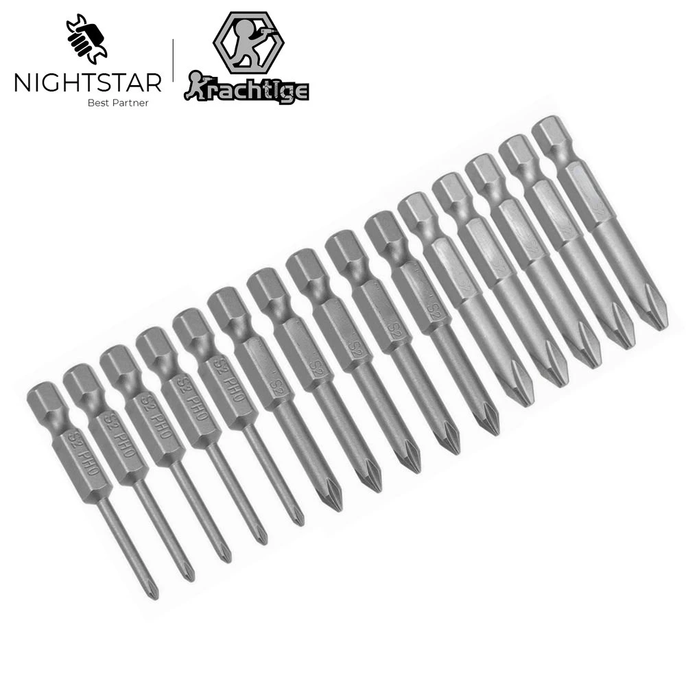 5Pcs-PH0-PH1-PH2-50mm-Strong-Magnetic-Batch-Head-Cross-High-Hardness ...