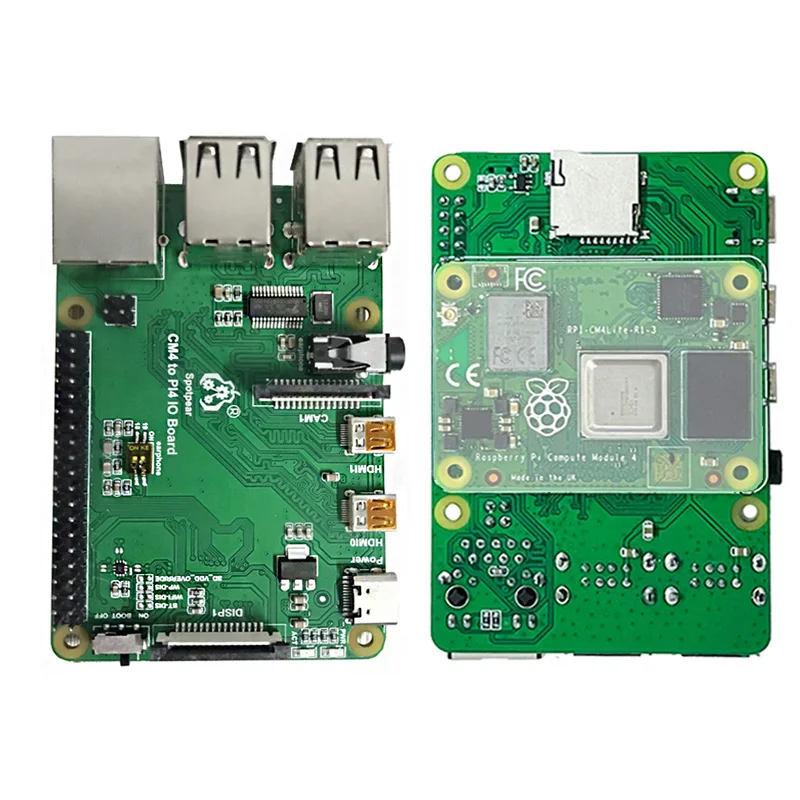 Raspberry Pi Cm4 Compute Module 4 Io Board Cm4 To 4b Interface ...