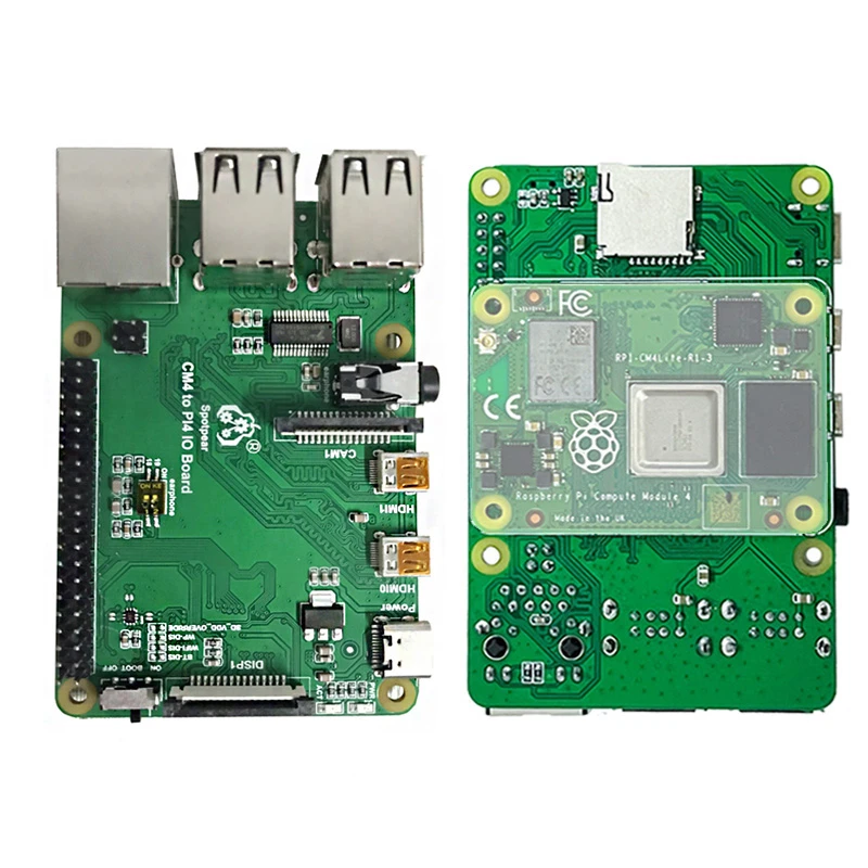 Raspberry Pi CM4 Compute module 4 IO Board CM4 to 4B interface ...