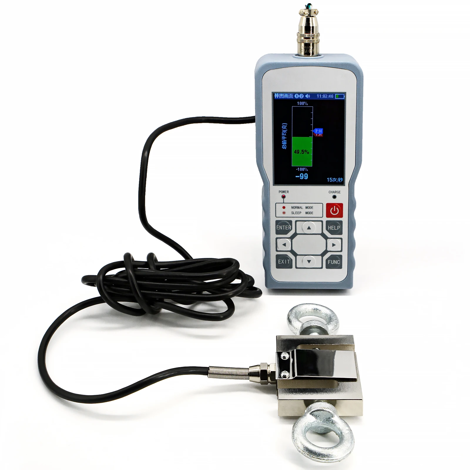 Medidor de fuerza digital con sensor de celda de carga tipo S y 2 ...