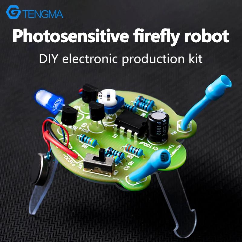 Photosensitive-Firefly-Mobile-Robot-DIY-Welding-Kit-Tail-Breathing ...