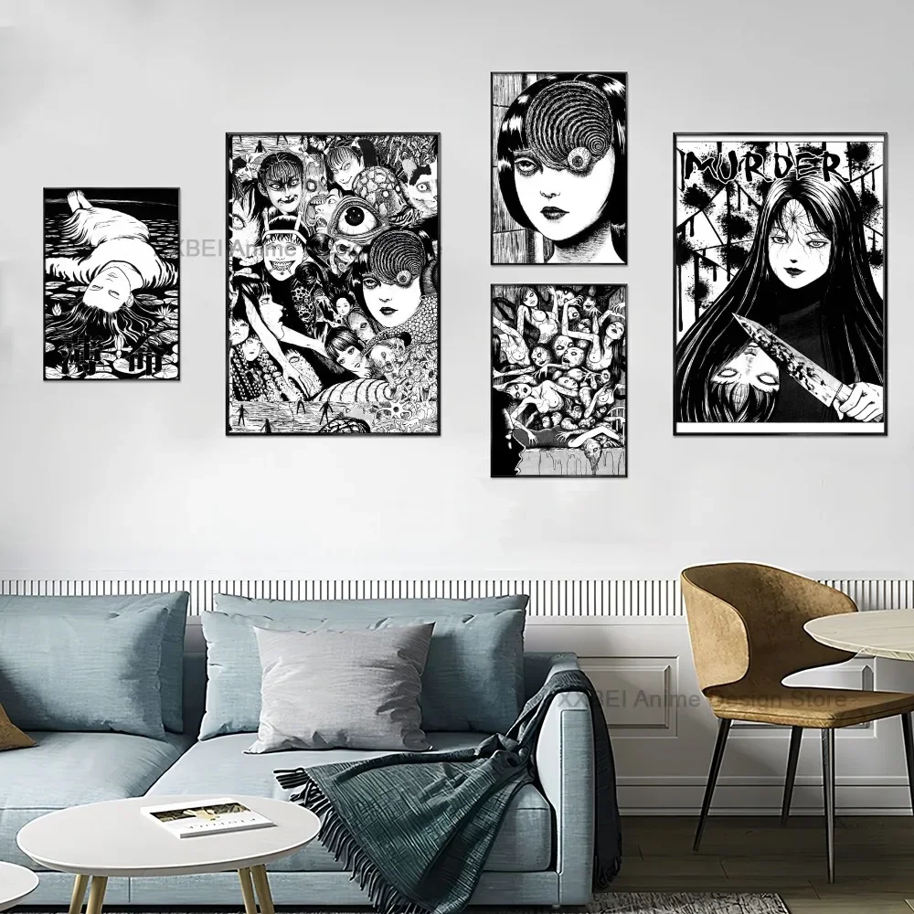 1pc-Horror-Junji-Ito-Anime-Poster-Decorative-Painting-Bedroom-Bedside ...