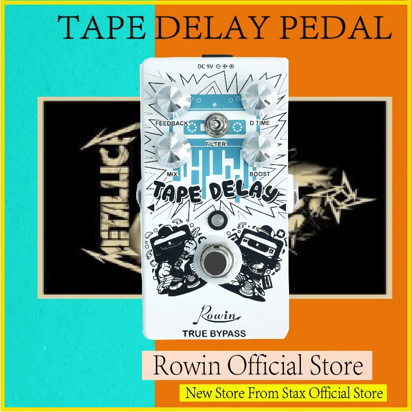 Rowin-RE-01-Tape-Delay-Guitar-Effect-Pedal-combinado-com-Delay-e-Bass ...