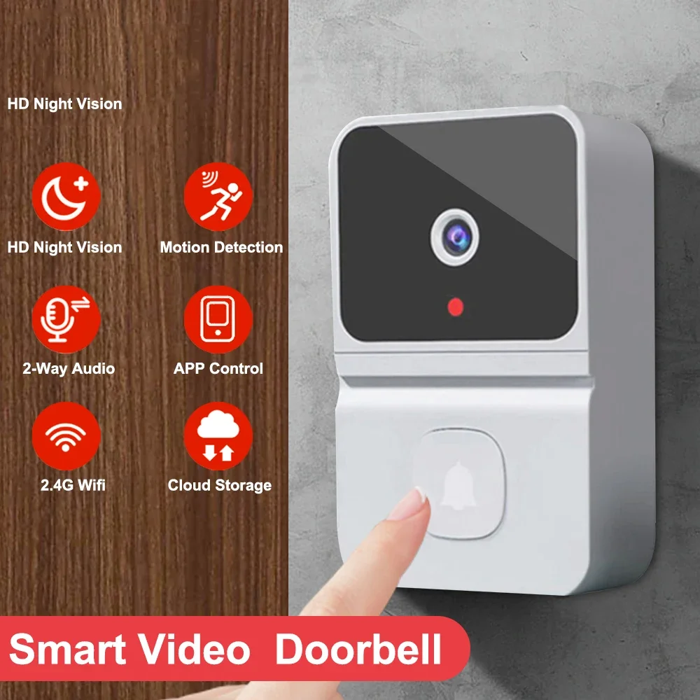 New-Smart-Doorbell-Low-Power-Wireless-Video-Doorbell-Intercom-Mobile ...